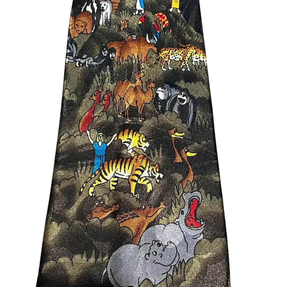 Gospitality | Accessories | Gospitality Noahs Ark Boat Animals Tie ...